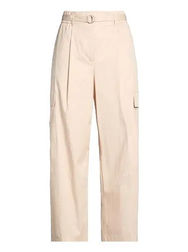 Peserico High Waisted Belted Cargo Pants - Beige