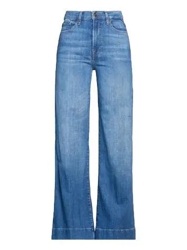 7 For All Mankind Flared Denim Jeans - Blue