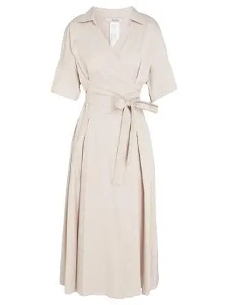Max Mara Maxi Wrap Dress - Grey