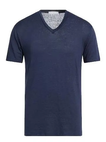 DANIELE FIESOLI T-shirt Size Linen, Elastane - Navy