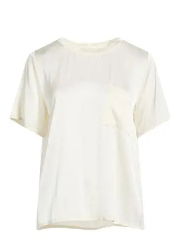 MANILA GRACE Satin Top - White