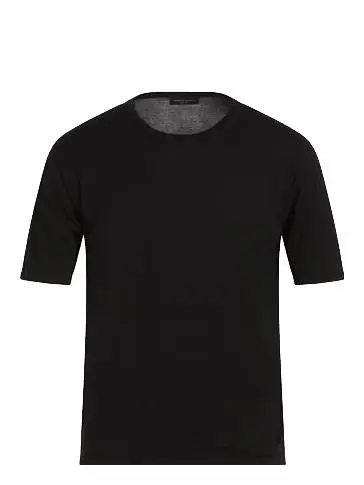 ROBERTO COLLINA Cotton Knit Sweater - Black