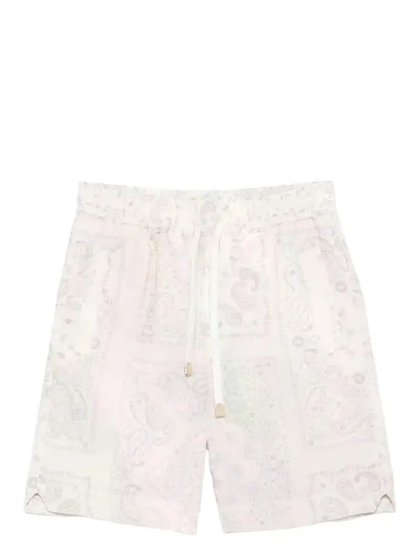 Eleventy Patterned Deck Shorts - Neutrals
