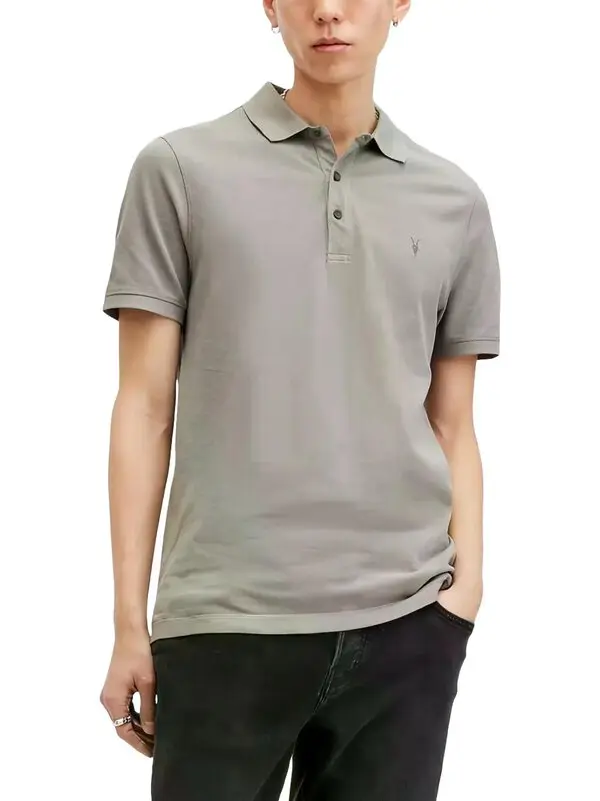 ALLSAINTS Reform Short-sleeve Polo Shirt - Grey
