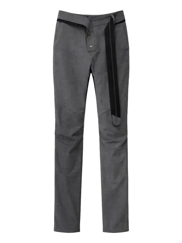Ottolinger Belted Panelled Trousers - Grey