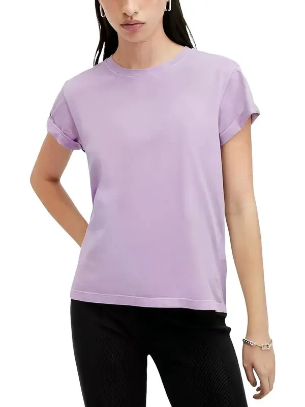 ALLSAINTS Anna Cuffed T-shirt - Purple