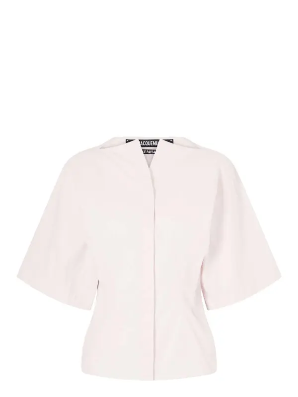 Jacquemus Moisson Cotton-poplin Shirt - Pastel Pink