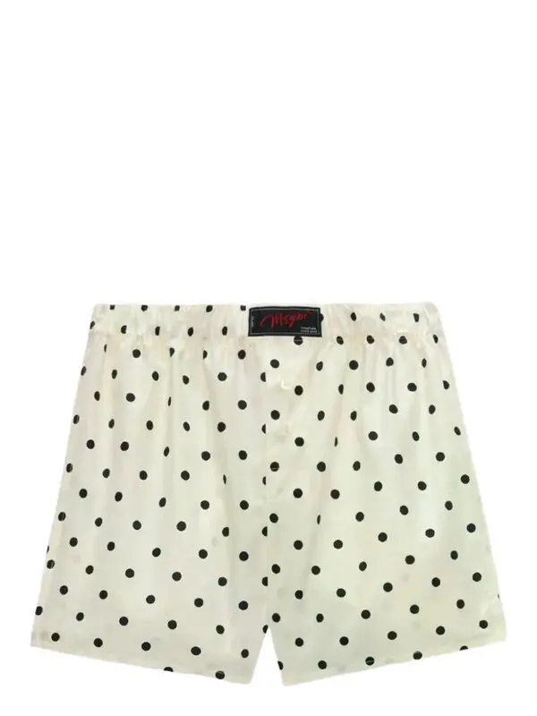 MSGM Polka-dot Pattern Shorts - Neutrals