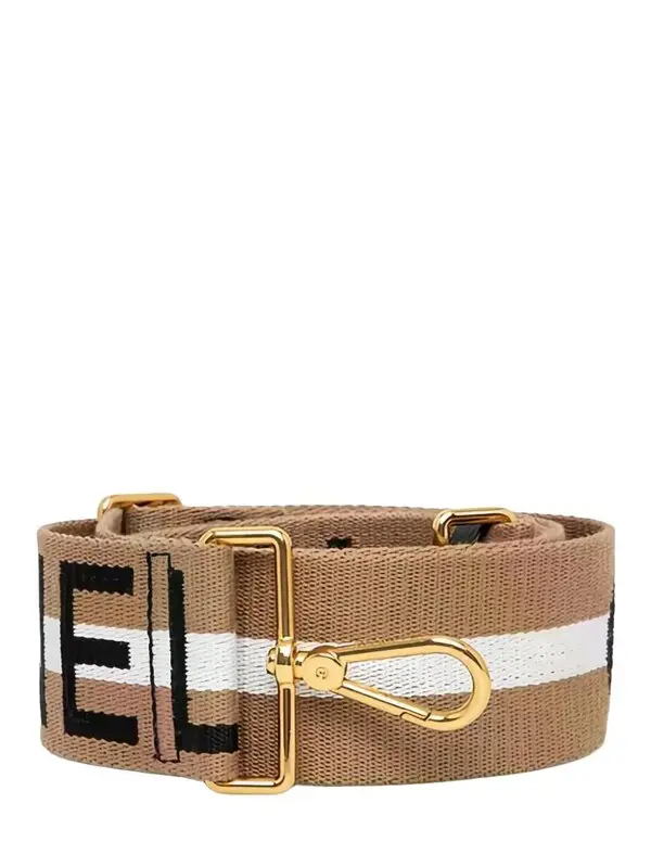 COCCINELLE Logo-jacquard Bag Strap - Neutrals