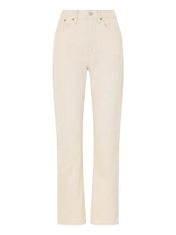 Ralph Lauren Mid-rise Straight-leg Jeans - White
