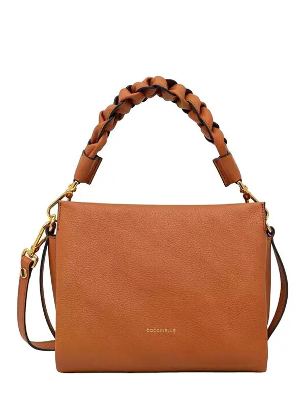 COCCINELLE Braided-handle Satchel - Brown