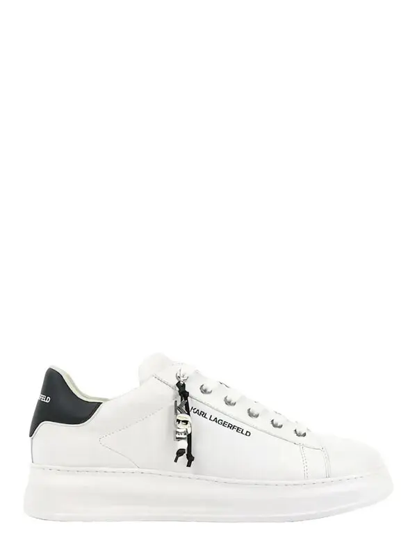 Karl Lagerfeld Logo Plaque Sneakers - White