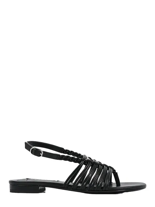 Karl Lagerfeld Alisso Ii Braided Sandals - Black
