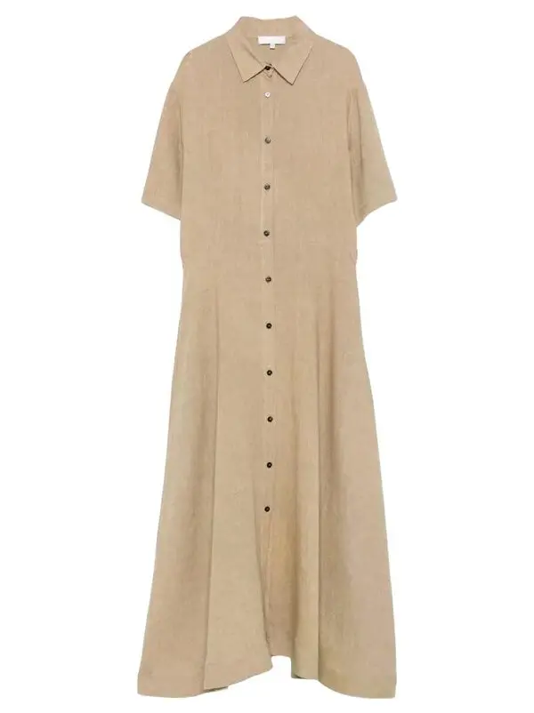 Antonelli Firenze Buttoned Midi Dress - Brown