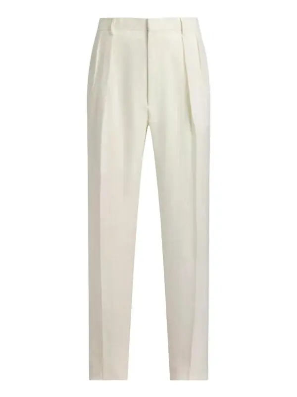 Ralph Lauren Purple Label Pleated Trousers - Neutrals