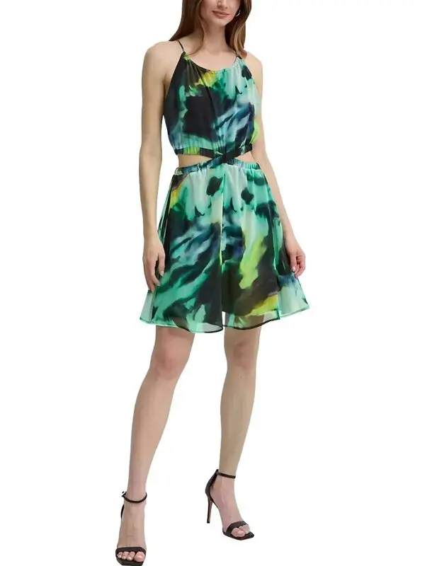 MORGAN Rlizy Cut-out Mini Dress - Green