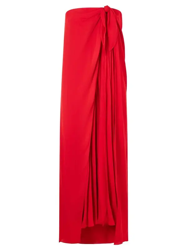 Ralph Lauren Brittani Strapless Maxi Dress - Red