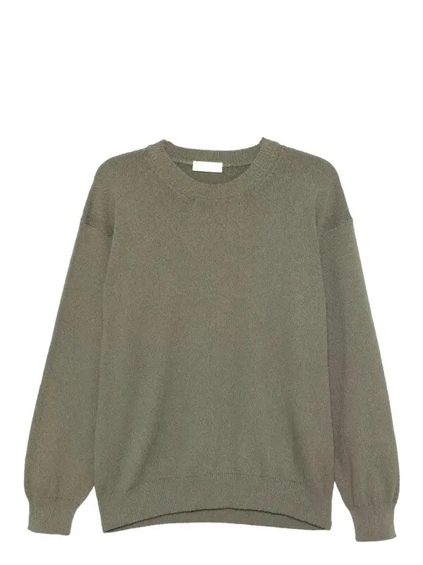 ROBERTO COLLINA Textured Crew-neck Sweater - Green