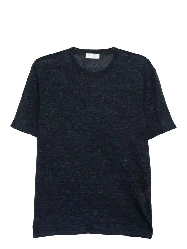 ROBERTO COLLINA Round-neck Short-sleeve T-shirt - Blue