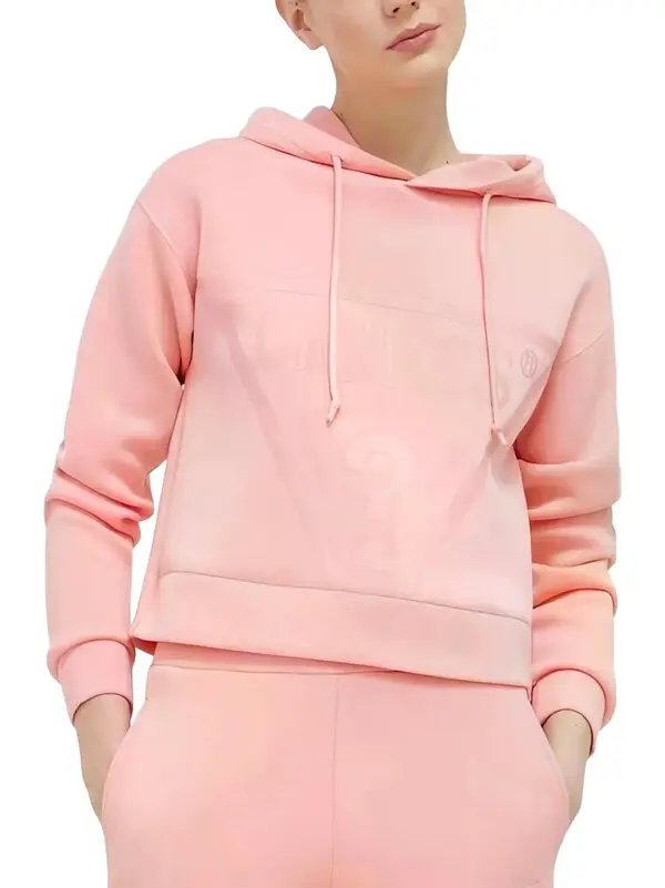 Guess Drawstring Hooded Sweatshirt - Pink