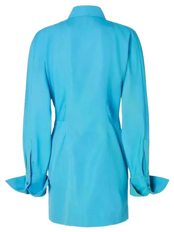 Fendi Buttoned Collared Dress - Blue