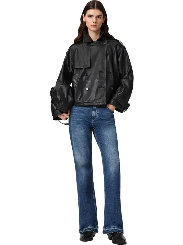 ALLSAINTS Fable Mid Rise Bootcut Denim Jeans - Blue