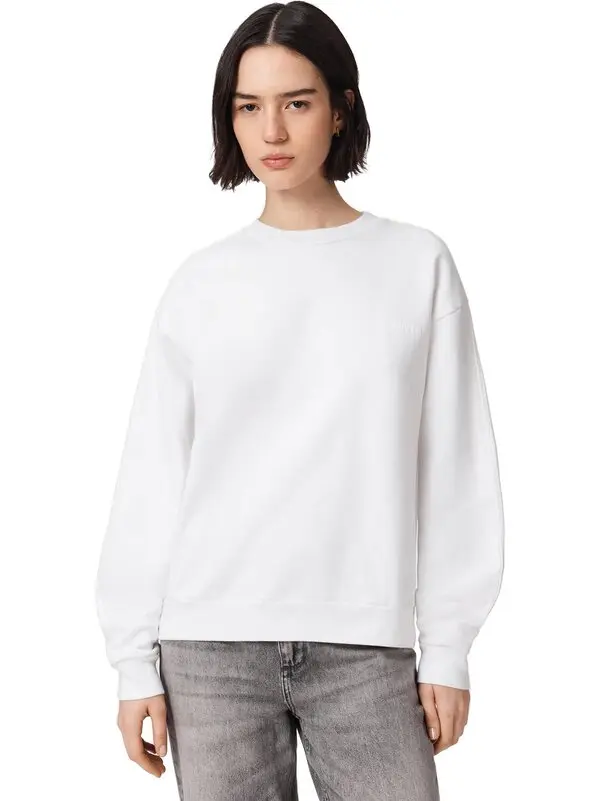 ALLSAINTS Mabel Etta Oversized Sweatshirt - White