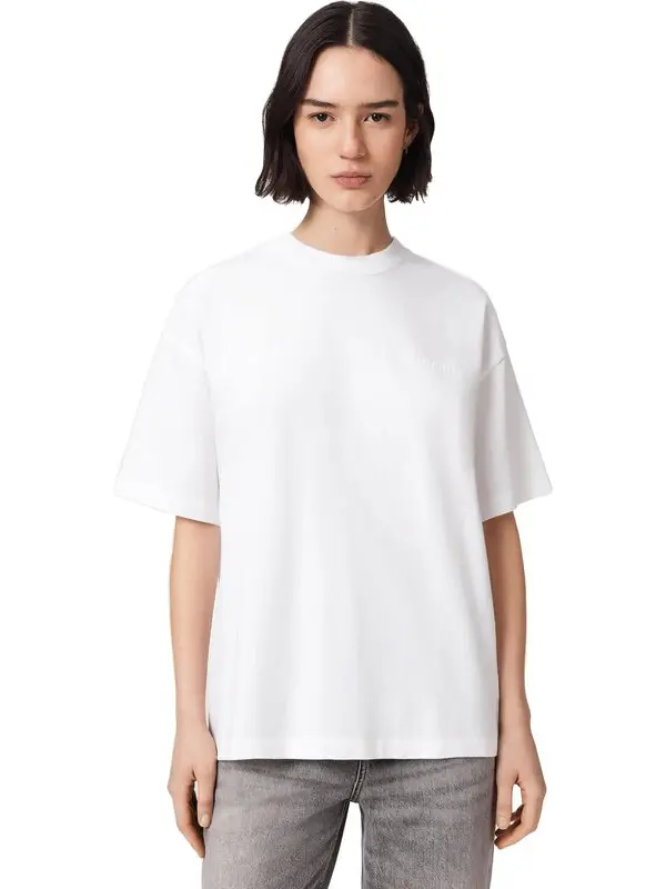 ALLSAINTS Mabel Etta Oversized Cotton T-shirt - White