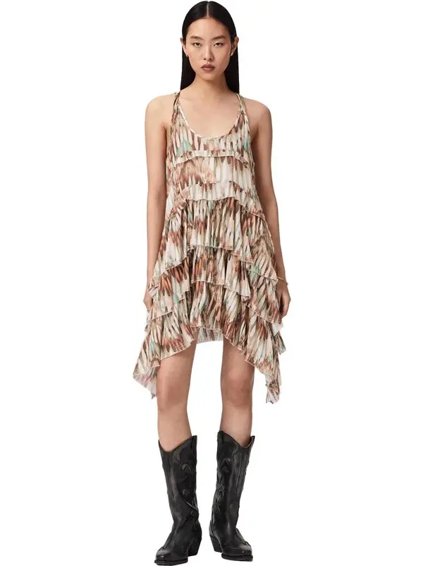 ALLSAINTS Cavalry Sleeveless Mini Dress - Pink