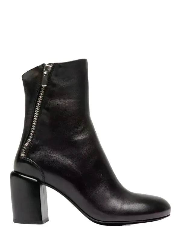 Officine Creative Felicia Zip Leather Boots - Black