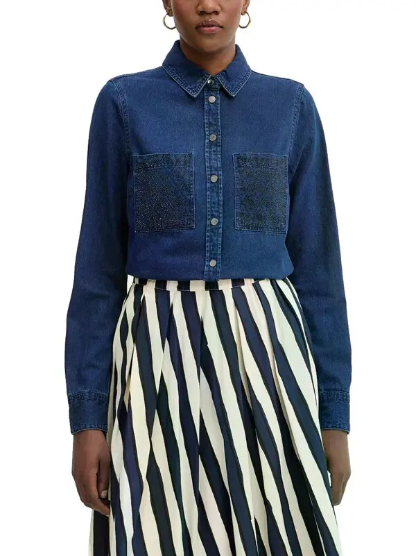 Guess Monique Denim Button-down Shirt - Blue