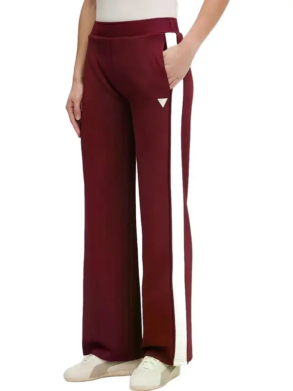 Guess Stripe Logo Trousers - Red