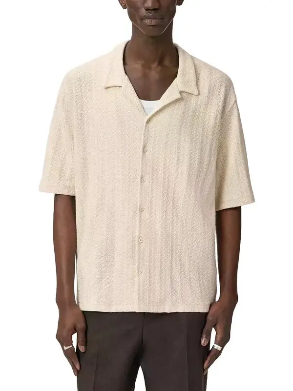ALLSAINTS Trace Button-up Shirt - Neutrals