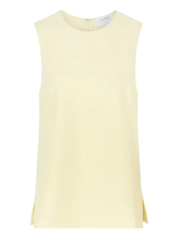 LA LIGNE Maxime Recycled-crepe Top - Yellow