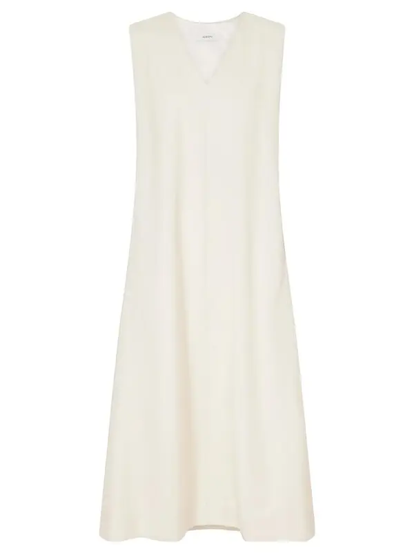 JOSEPH Woven Midi Dress - Neutrals