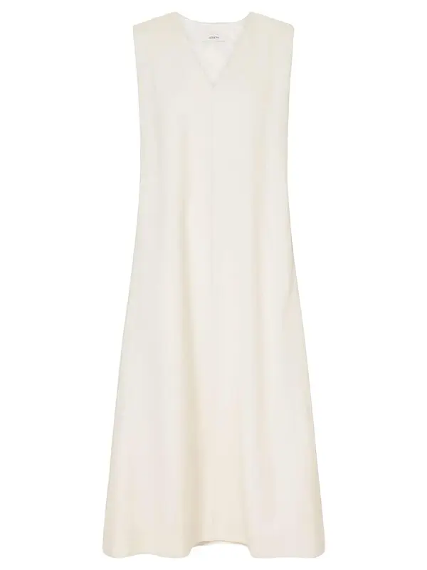 JOSEPH Woven Midi Dress - Off-white