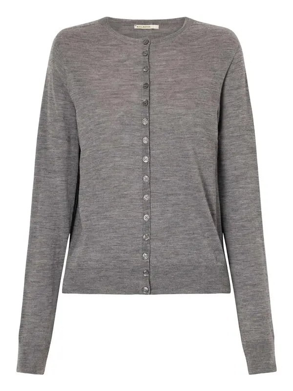 KALLMEYER Crosby Merino Wool Cardigan - Gray