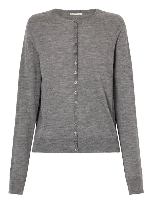 KALLMEYER Crosby Merino Wool Cardigan - Gray