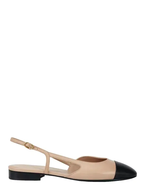 POTAMY Two-tone Slingback Ballet Flats - Neutrals