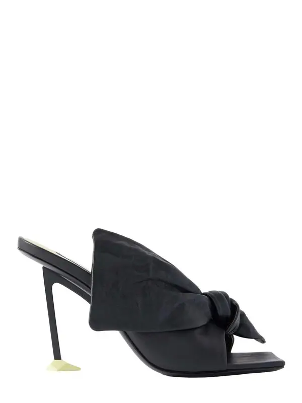 Givenchy Bow-detailed Leather Sandals - Black
