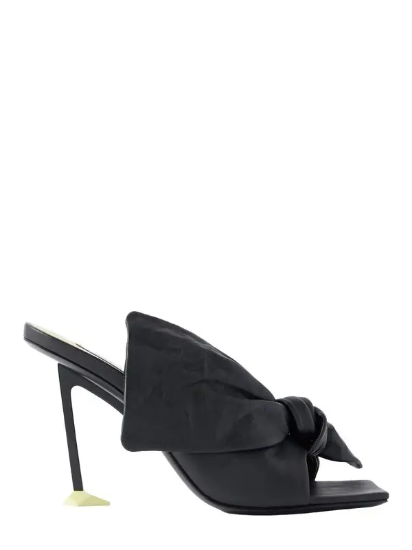 Givenchy Bow-detailed Leather Sandals - Black