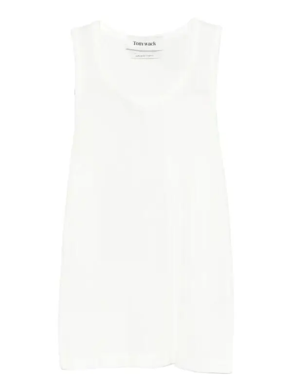 TONYWACK Ribbed Top - White