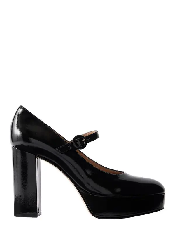 GIANVITO ROSSI 70 Patent-leather Mary Jane Pumps - Black