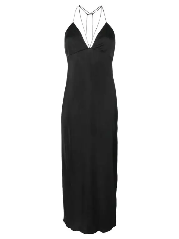 Calvin Klein Strap-detail Slip Dress - Black