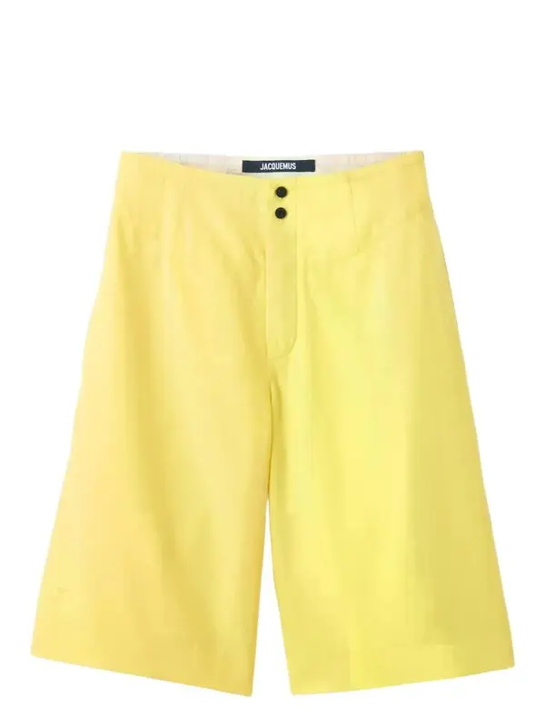 Jacquemus The Moisson Logo-embroidered Shorts - Yellow