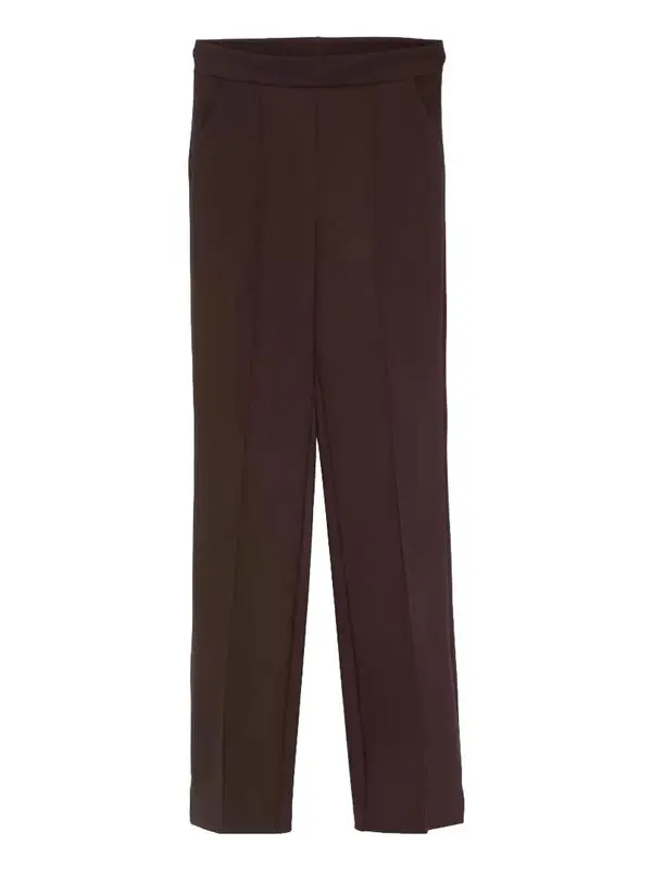 Chiara Boni La Petite Robe Elasticated-waistband Cropped Trousers - Brown