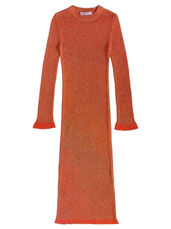 MARGHERITA MACCAPANI Sara Knitted Maxi Dress - Orange