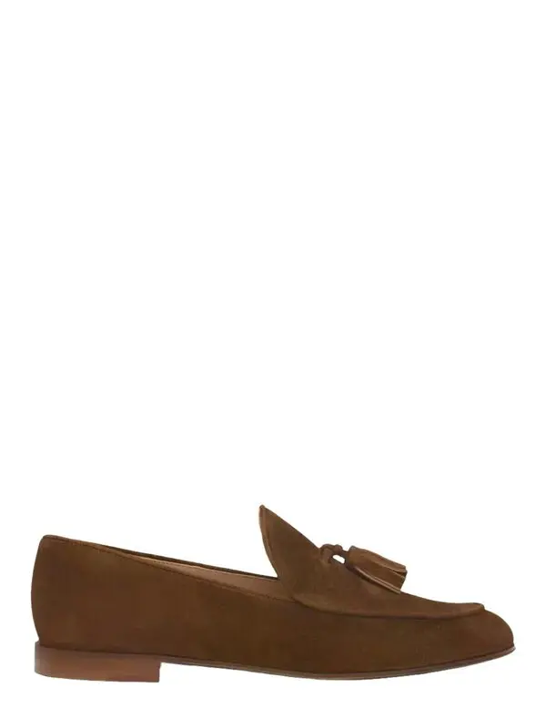 GIANVITO ROSSI Tassel-detail Loafers - Brown
