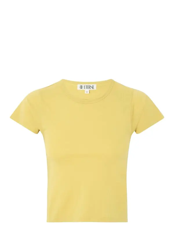 Eterne Cotton And Modal-blend T-shirt - Yellow