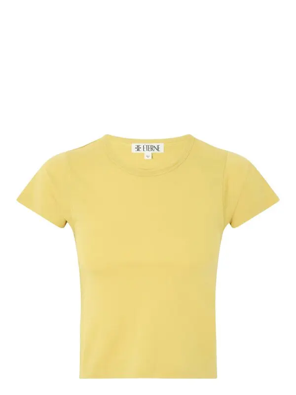 Eterne Cotton And Modal-blend T-shirt - Yellow